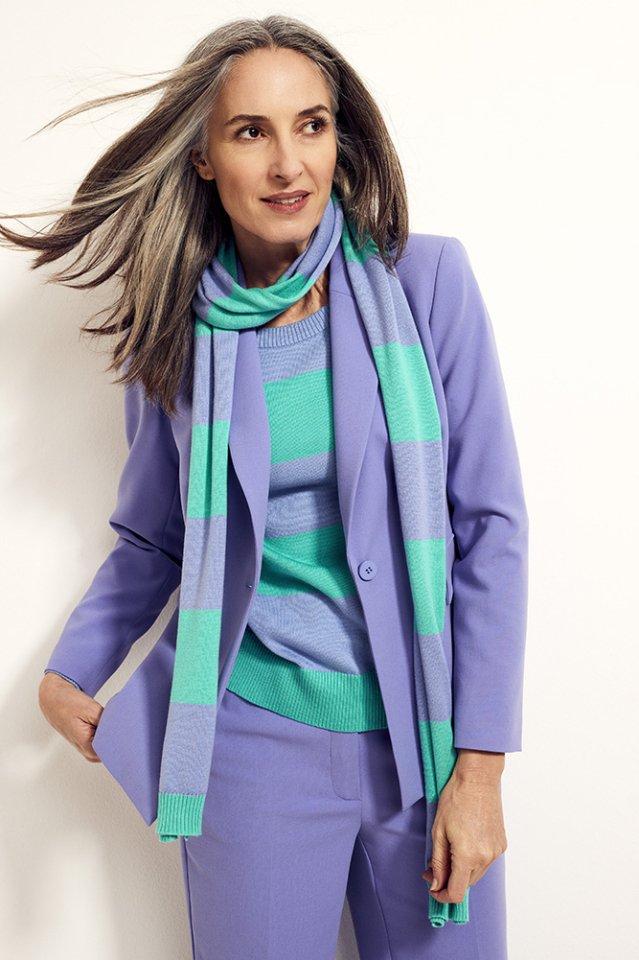 How to wear a very peri suit - look 3 | Mayerline Brussels België